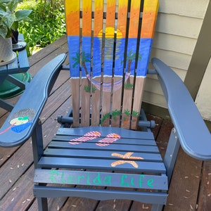 Adirondack Chair - Tropical Fish - Colorful - Custom Color - Aquarium ...
