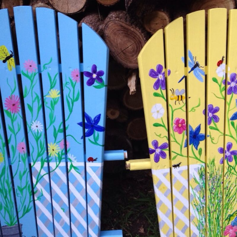 Hand Painted Chairs - Etsy