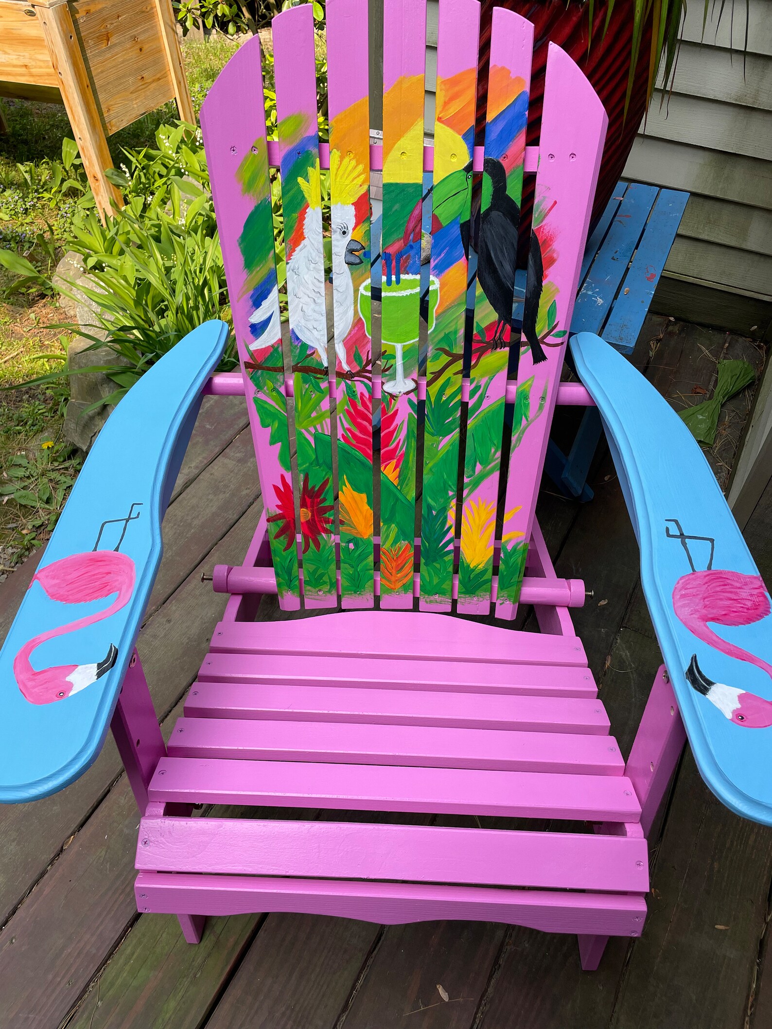 Adirondack Chair Tropical Fish Colorful Custom Color Aquarium - Etsy