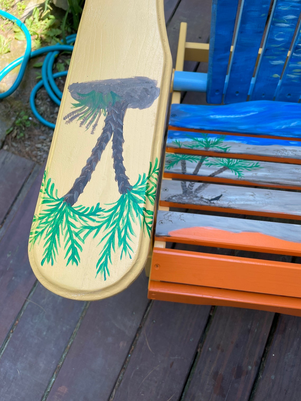 Adirondack Chair Custom Colors Margaritaville Beach Hand Painted Bright ...