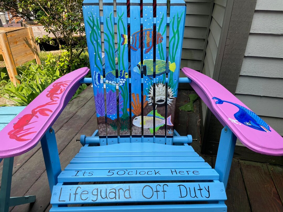 Adirondack Chair Tropical Fish Colorful Custom Color Aquarium - Etsy
