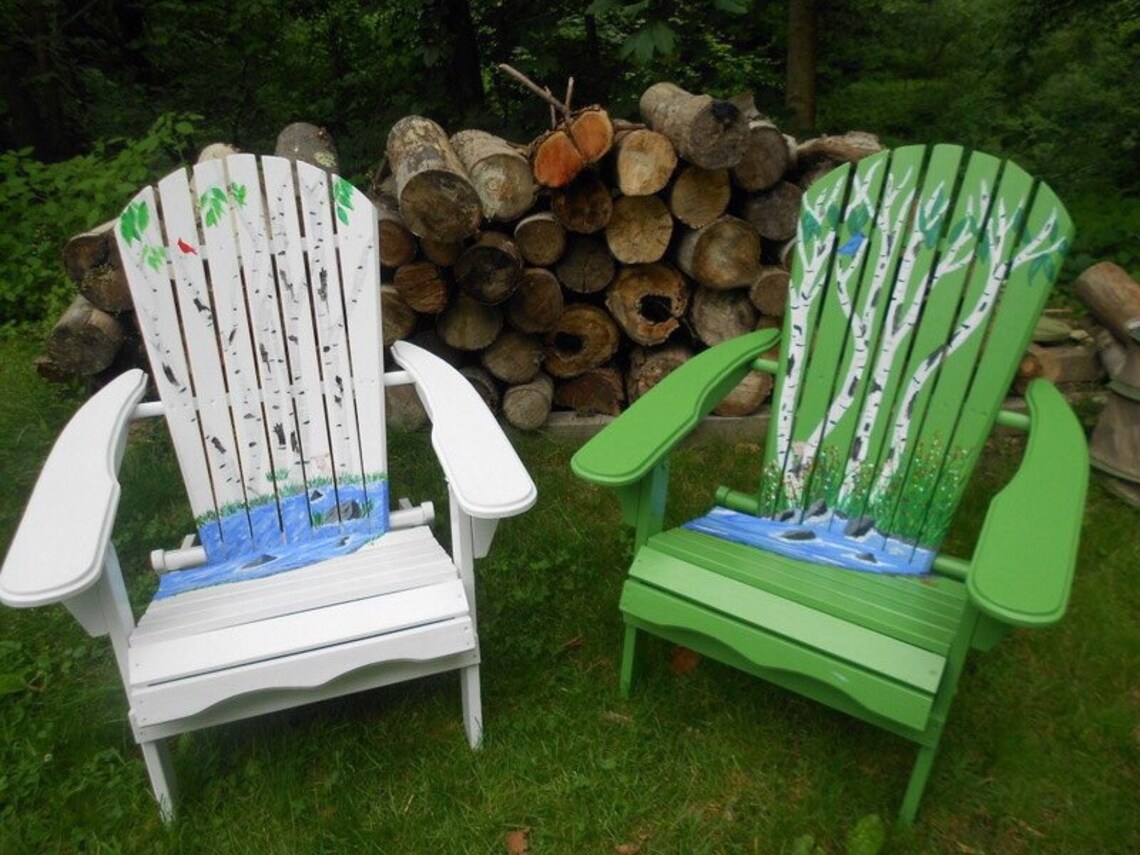 Hand Painted Adirondack Chair - Etsy