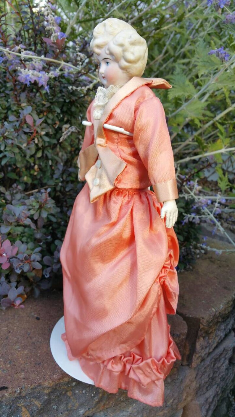 Antique Blonde German Parian Molded Hair Bisque Head Doll Etsy