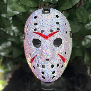 Bling Jason Mask Hockey Mask Friday the 13th Mask Rhinestone Mask - Etsy