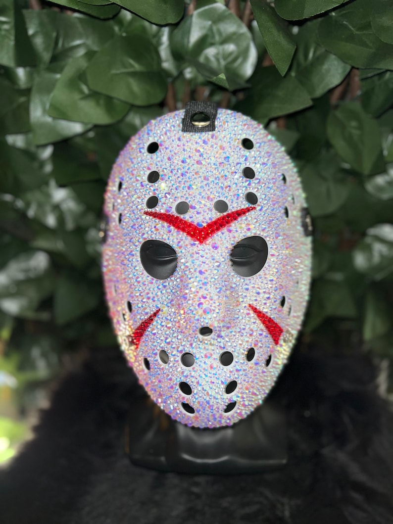 Bling Jason Mask Hockey Mask Friday the 13th Mask Rhinestone - Etsy
