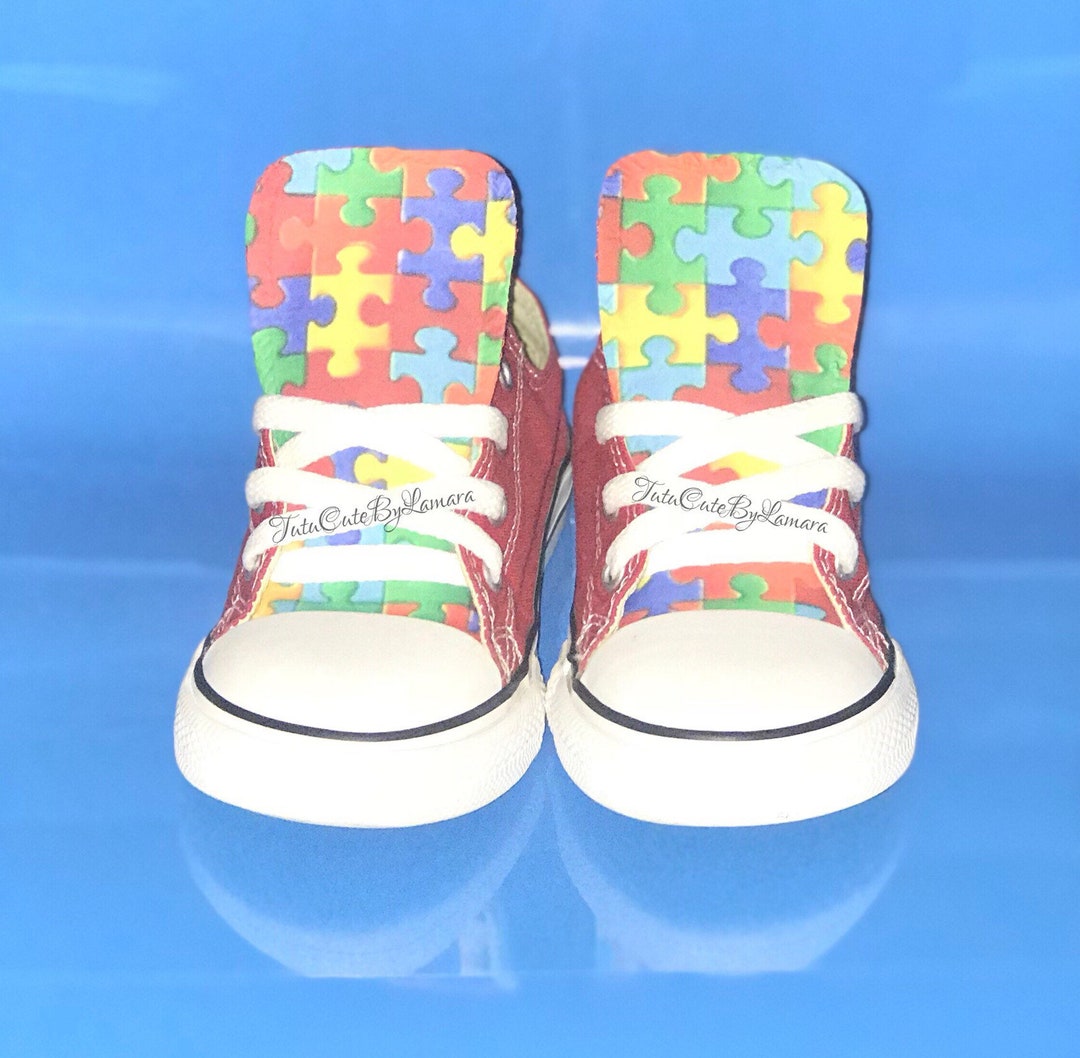 Baby and Kids Low Top Autism Acceptance Autism Awareness Inspired Shoes ...