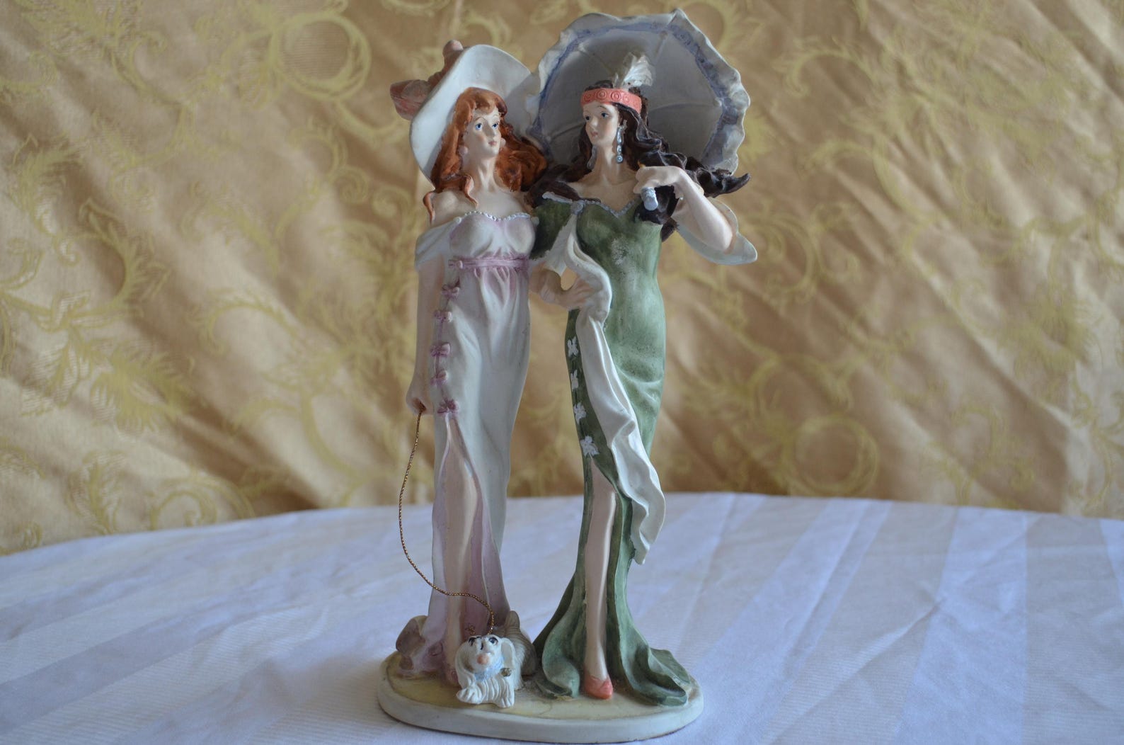 Vintage Hand-painted Ceramic Statue Figurine the Mirella Collection - Etsy