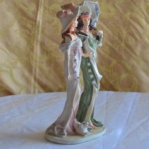 Vintage Hand-painted Ceramic Statue Figurine the Mirella Collection - Etsy