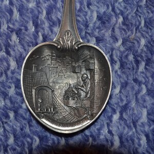 Vintage Germany WMF Zinn Pewter Commemorative Spoon - Carl Spitzweg ...