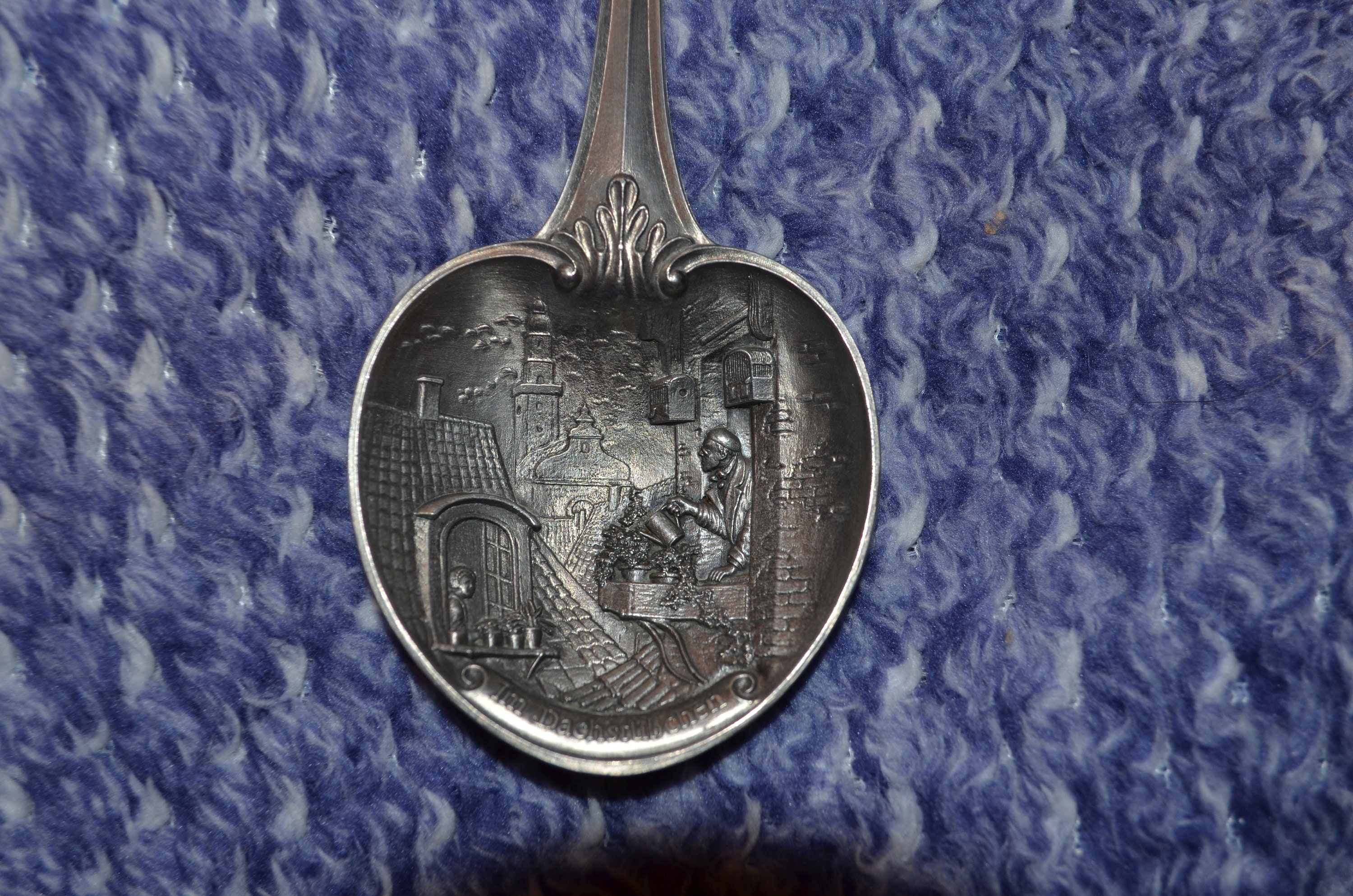 Vintage Germany WMF Zinn Pewter Commemorative Spoon - Carl Spitzweg ...