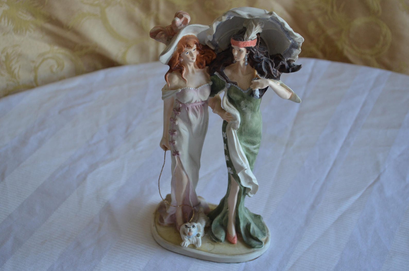 Vintage Hand-painted Ceramic Statue Figurine the Mirella Collection - Etsy