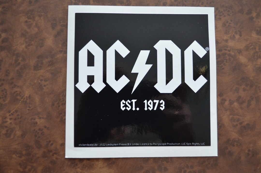 Logo AC/DC Sticker - Etsy
