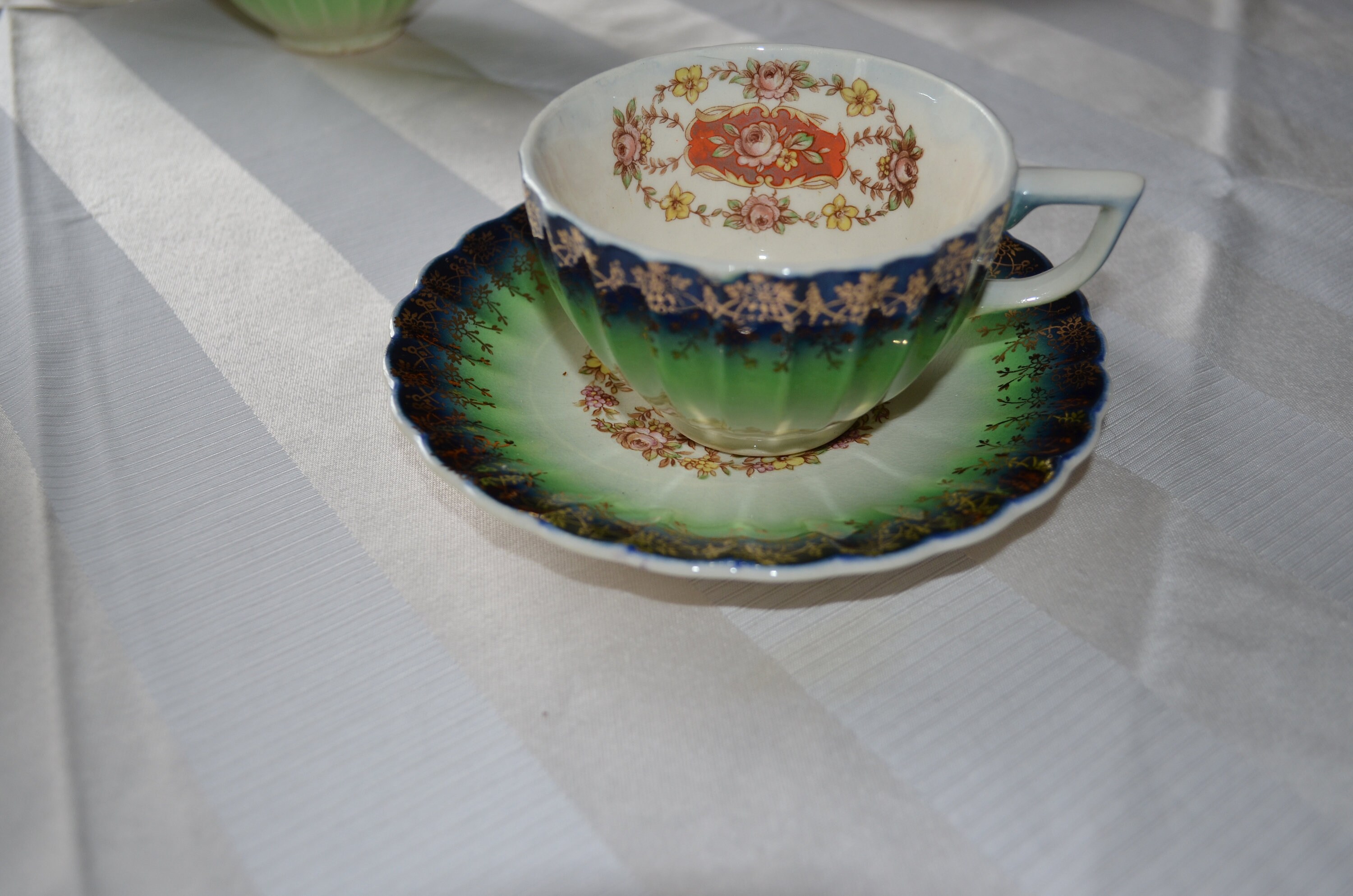 Vintage Leigh Ware Set 24 Pc Leigh Potters 22K Gold Trim Floral - Etsy