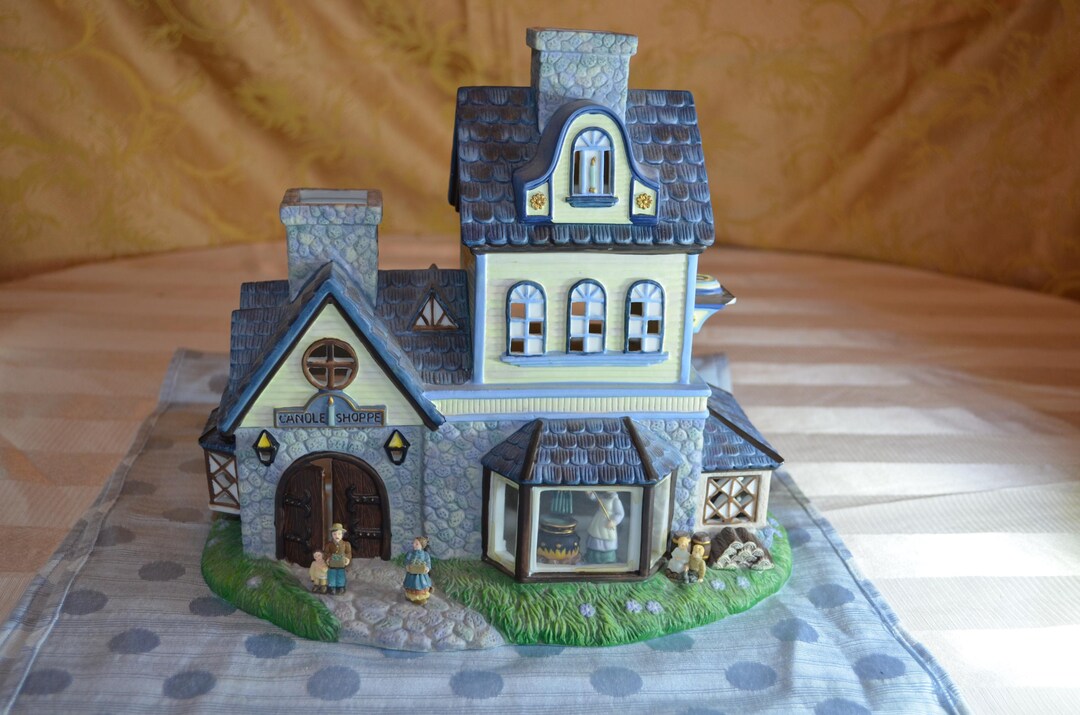Vintage Partylite Exclusive-the Candle Shoppe-olde World Village #1 ...