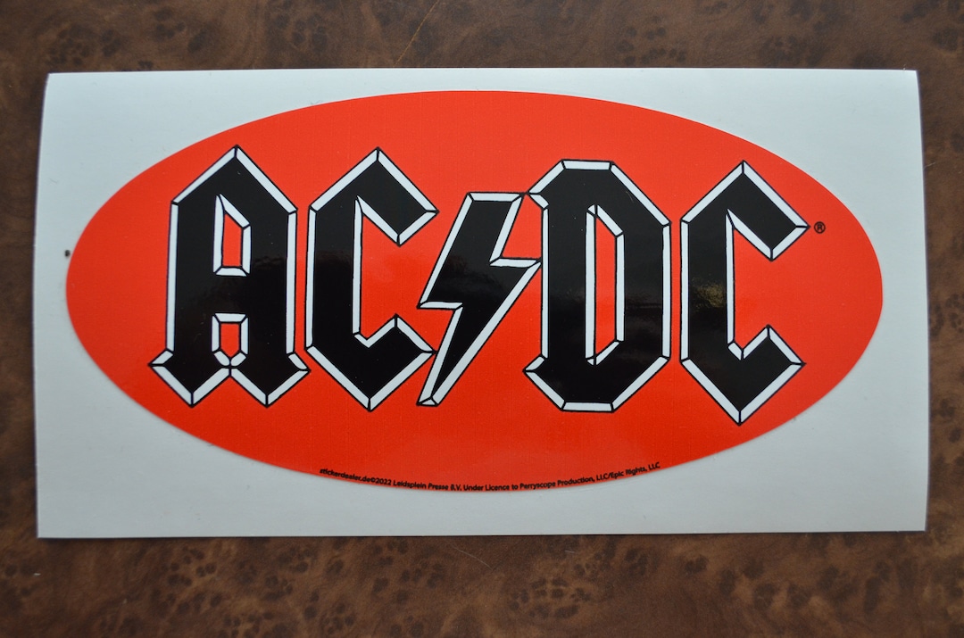 Logo AC/DC Sticker - Etsy