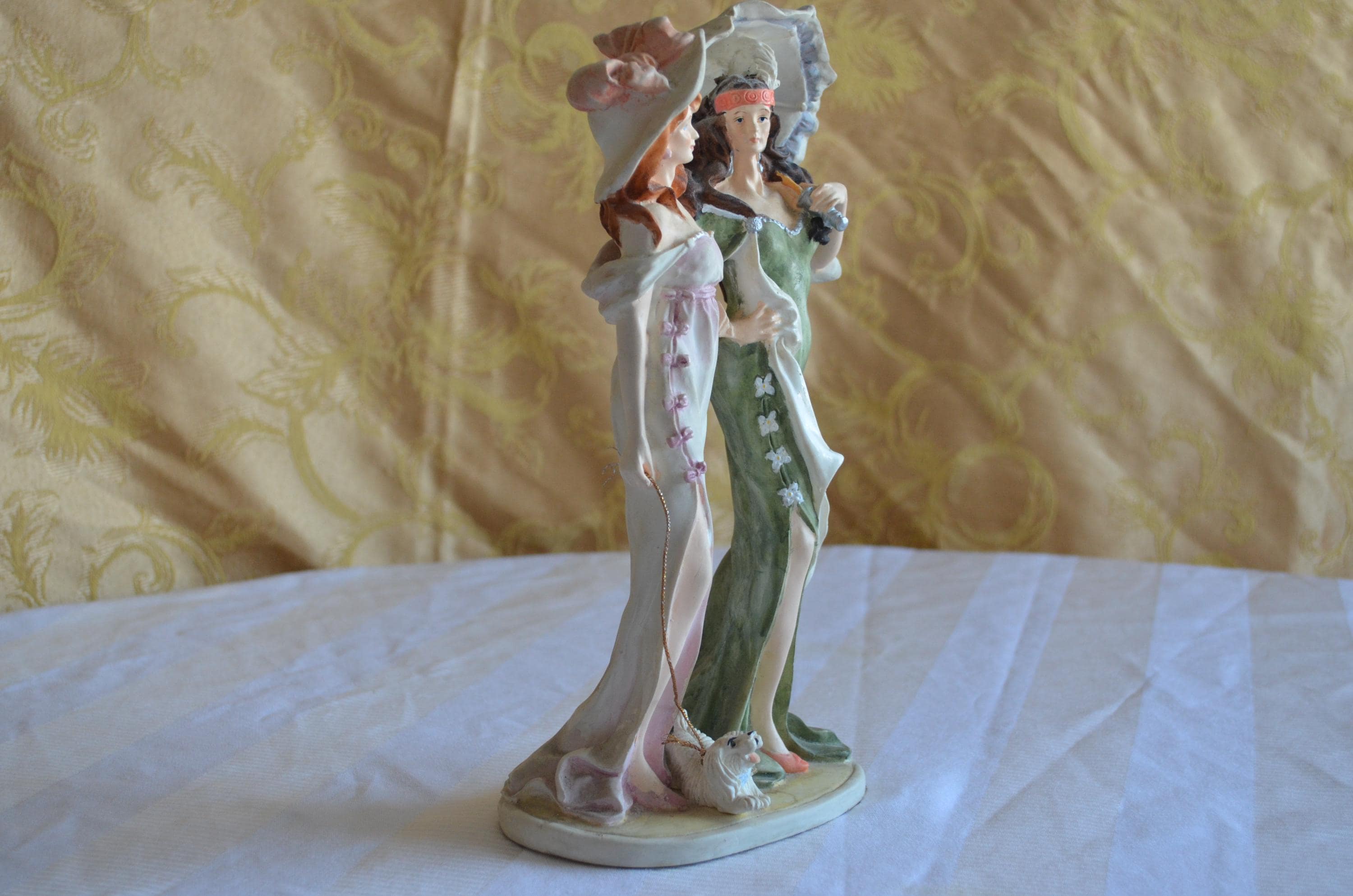 Vintage Hand-painted Ceramic Statue Figurine the Mirella Collection - Etsy