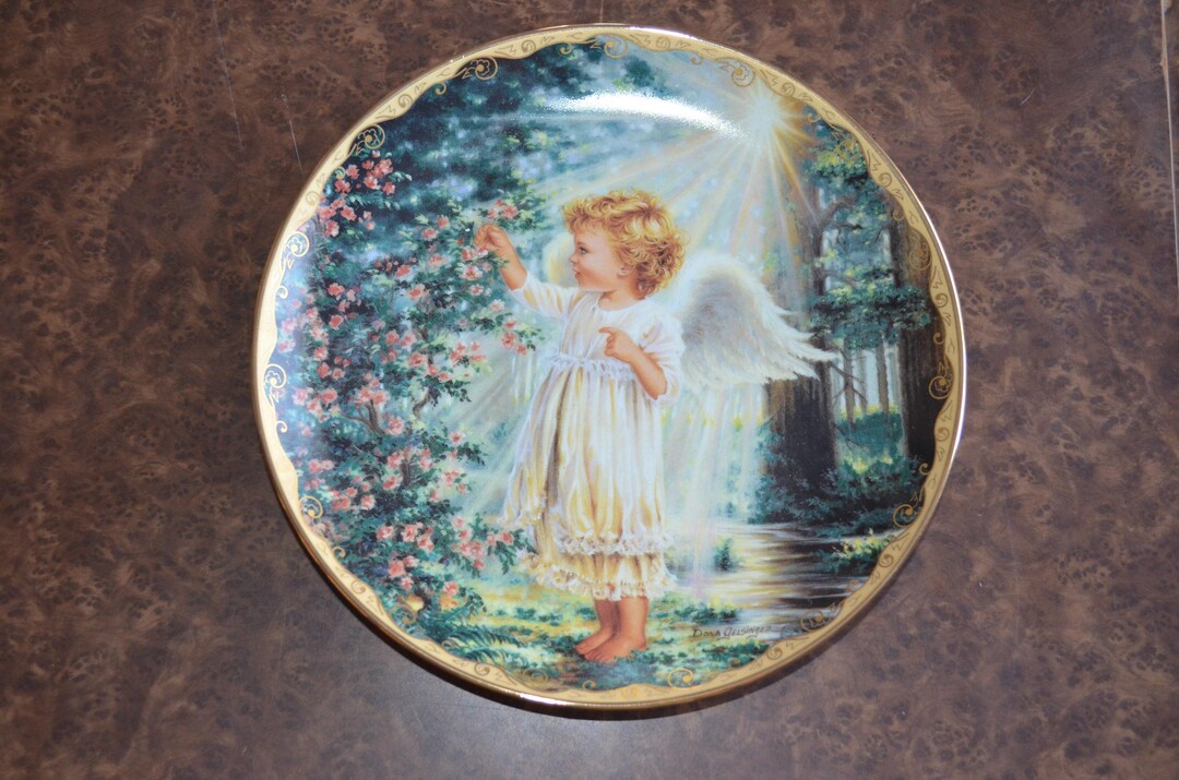 Vintage Collectable Plate "an Angel's Touch" by Dona Gelsinger - Etsy