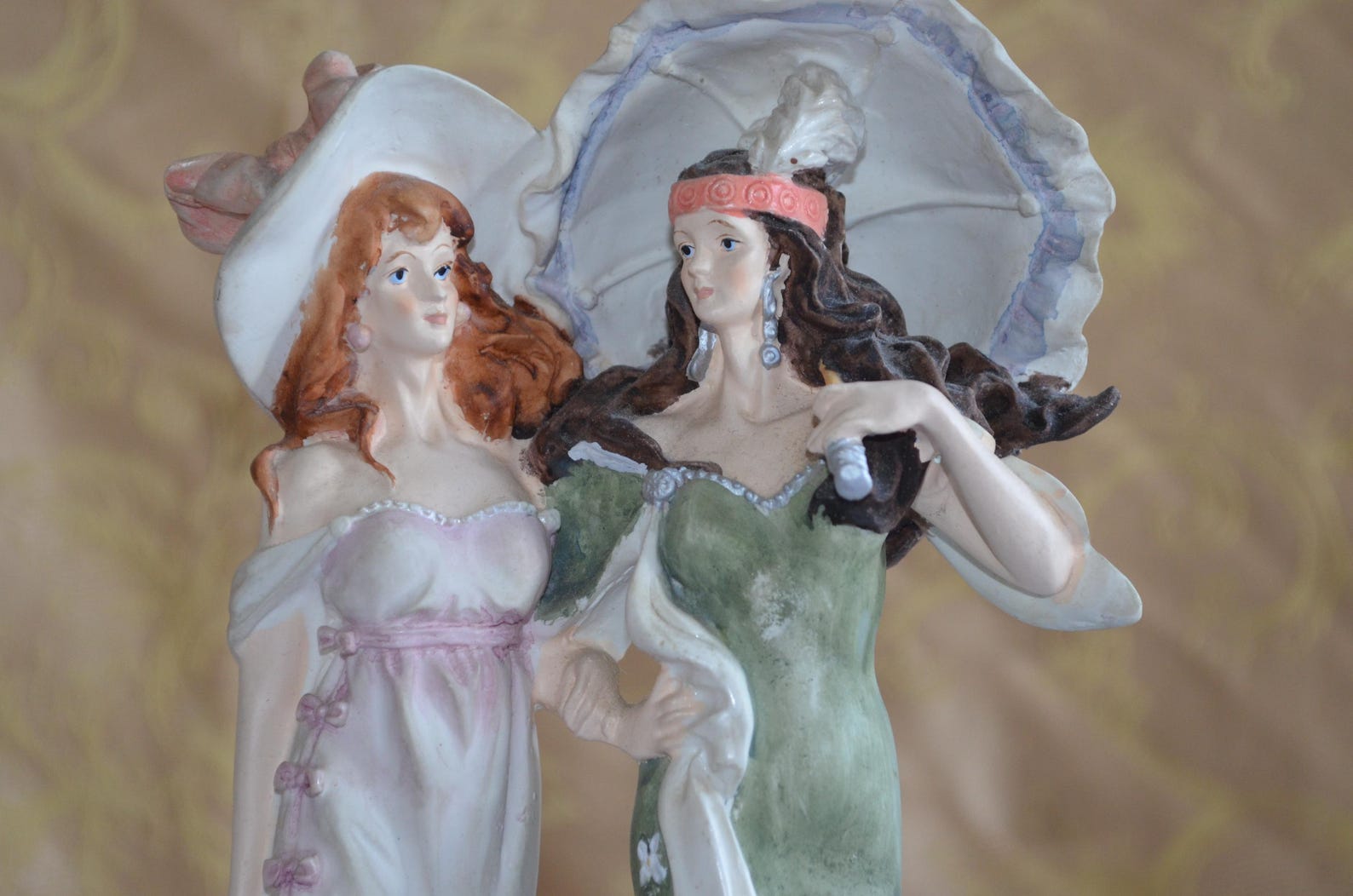 Vintage Hand-painted Ceramic Statue Figurine the Mirella Collection - Etsy