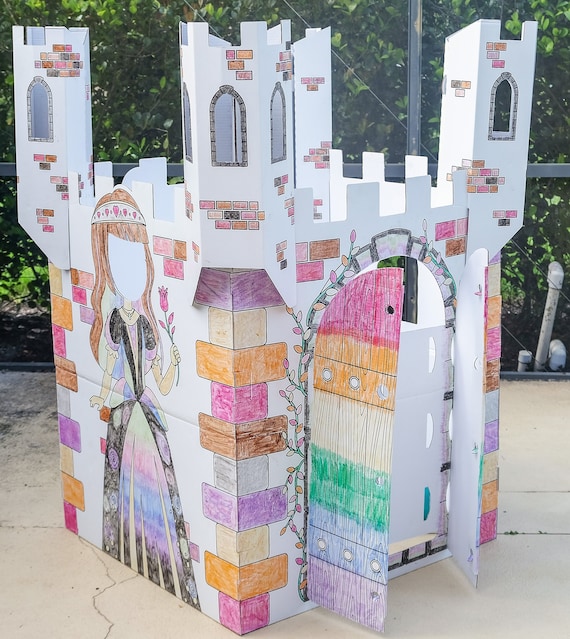 Color Your Own Princess Castle - Etsy
