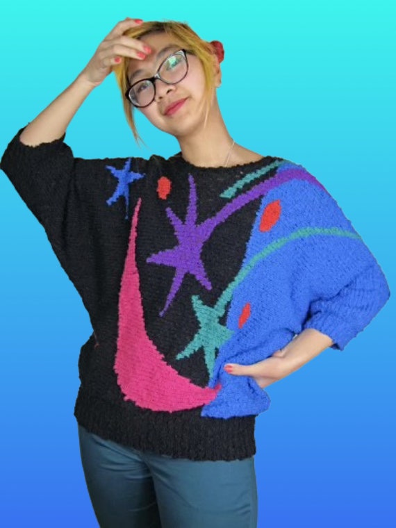 vintage 90s multicolored black - Gem