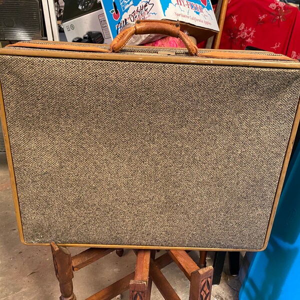 Tweed Suitcase - Etsy
