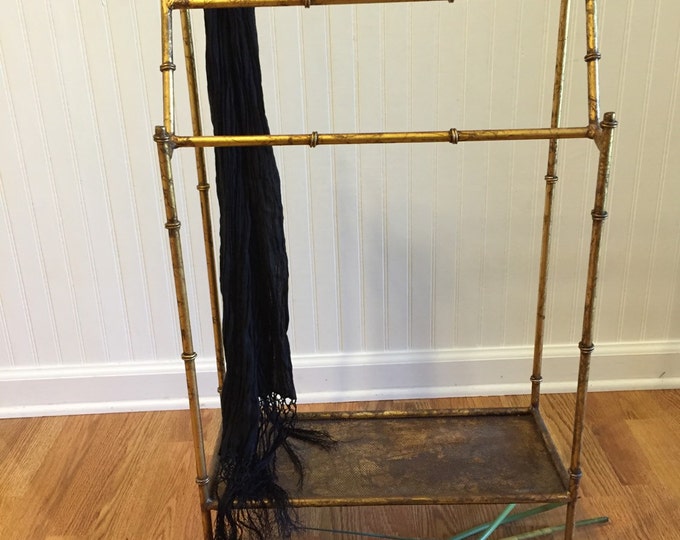 TORTOISE SHELL Burlwood Rack 1 Remaining FAUX Bamboo Towel Rack ...