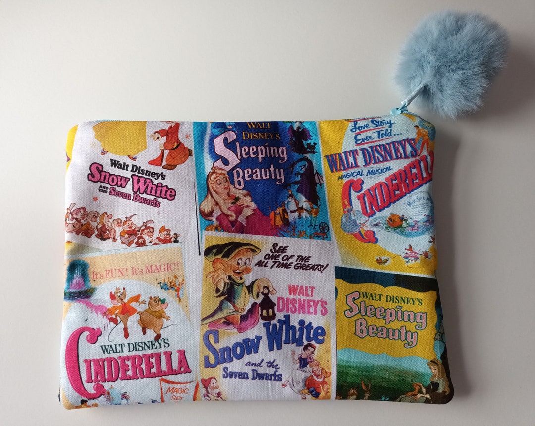 Vintage Disney Posters Poof-ball Pouch Make up Bag - Etsy