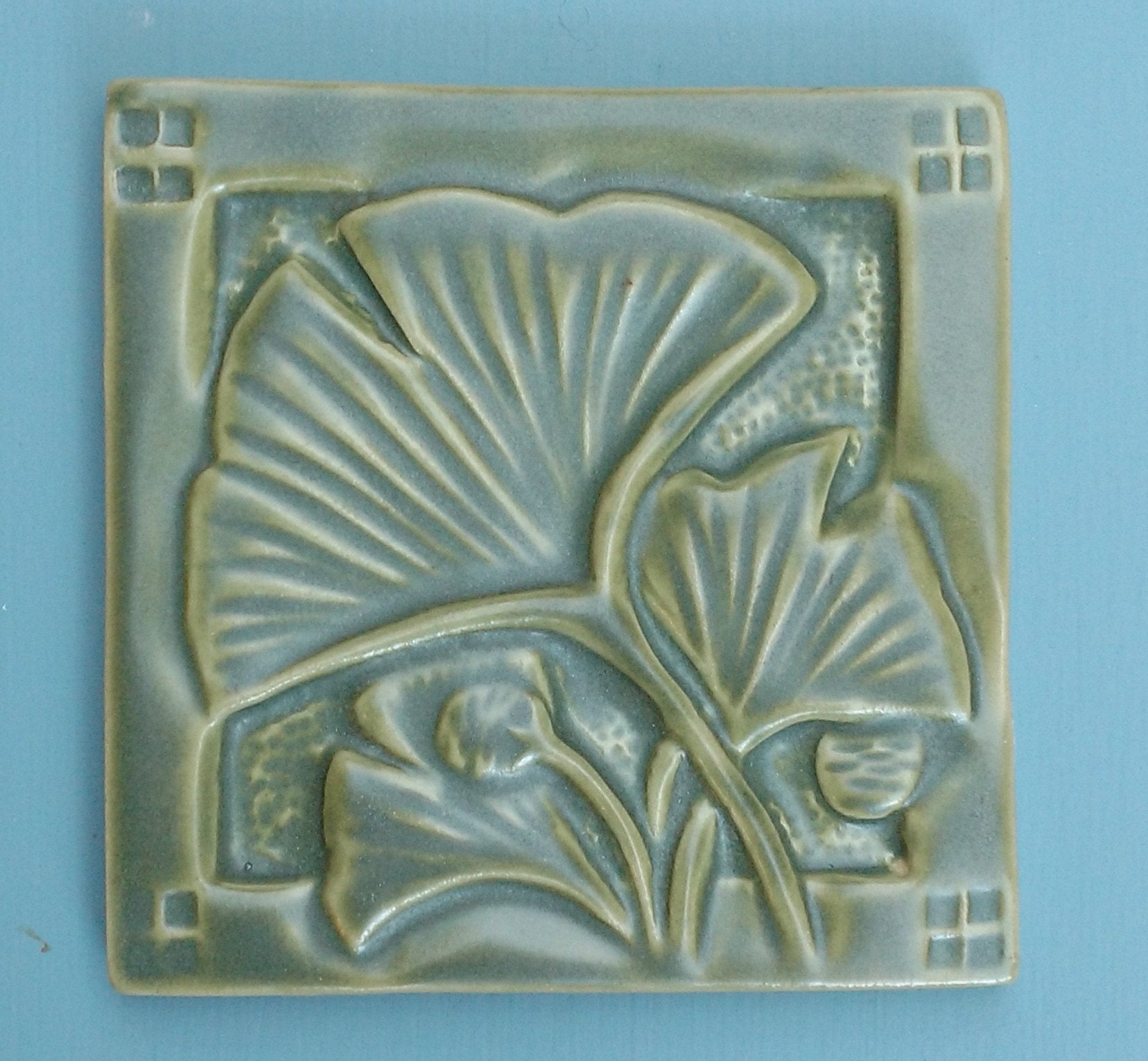 Ginkgo Tile Arts and Crafts Style Craftsman Decor Mission | Etsy