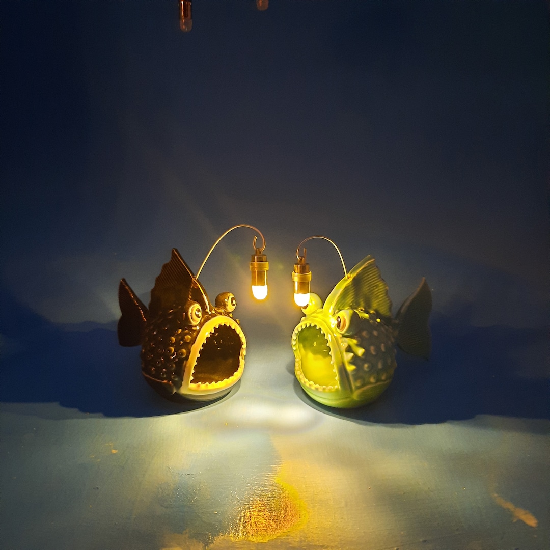 Anglerfish Night Light Anglerfish Air Planter Lantern Fish - Etsy UK