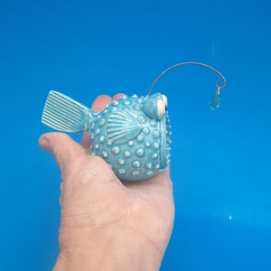 Mini Angler Fish Planters, Air Plants Holder, Plant Lover, Fish Art ...