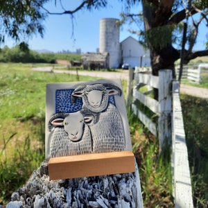Sheep Tile, 4", Handmade, Porcelain, Bathroom, Backsplash, Display - Etsy
