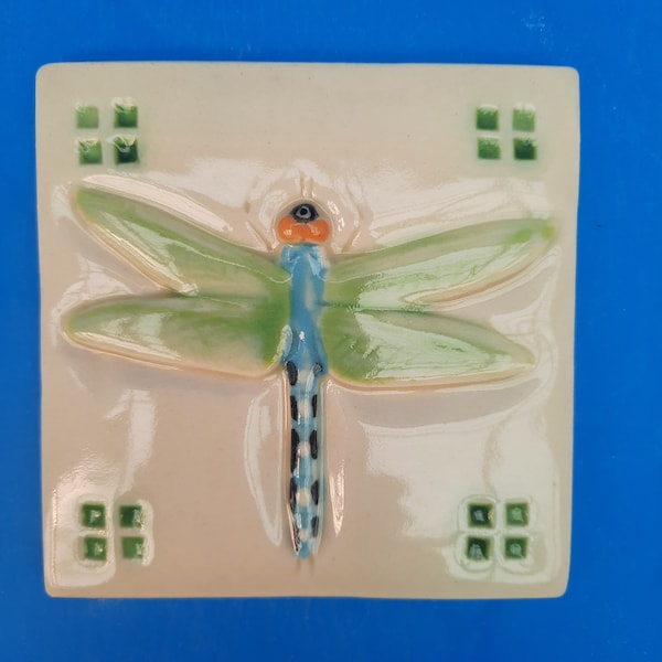 Dragonfly Tile - Etsy