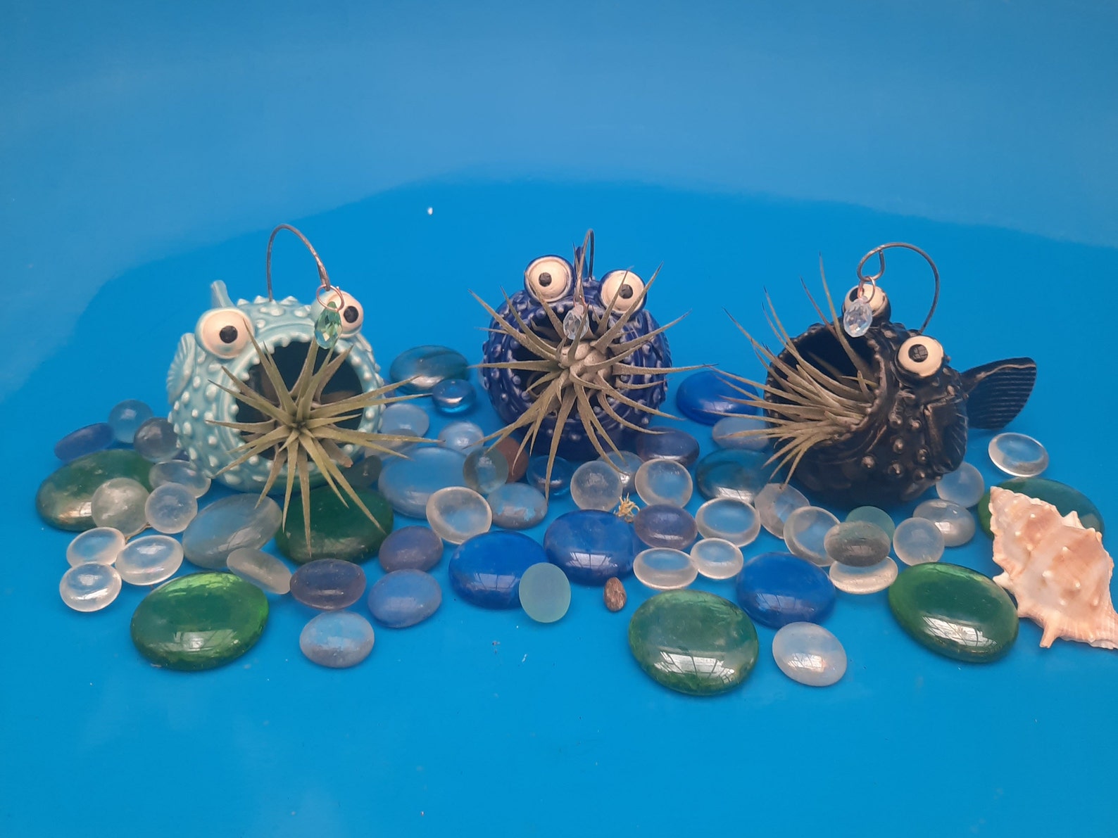 Mini Angler Fish Planters Air Plants Holder Plant Lover - Etsy