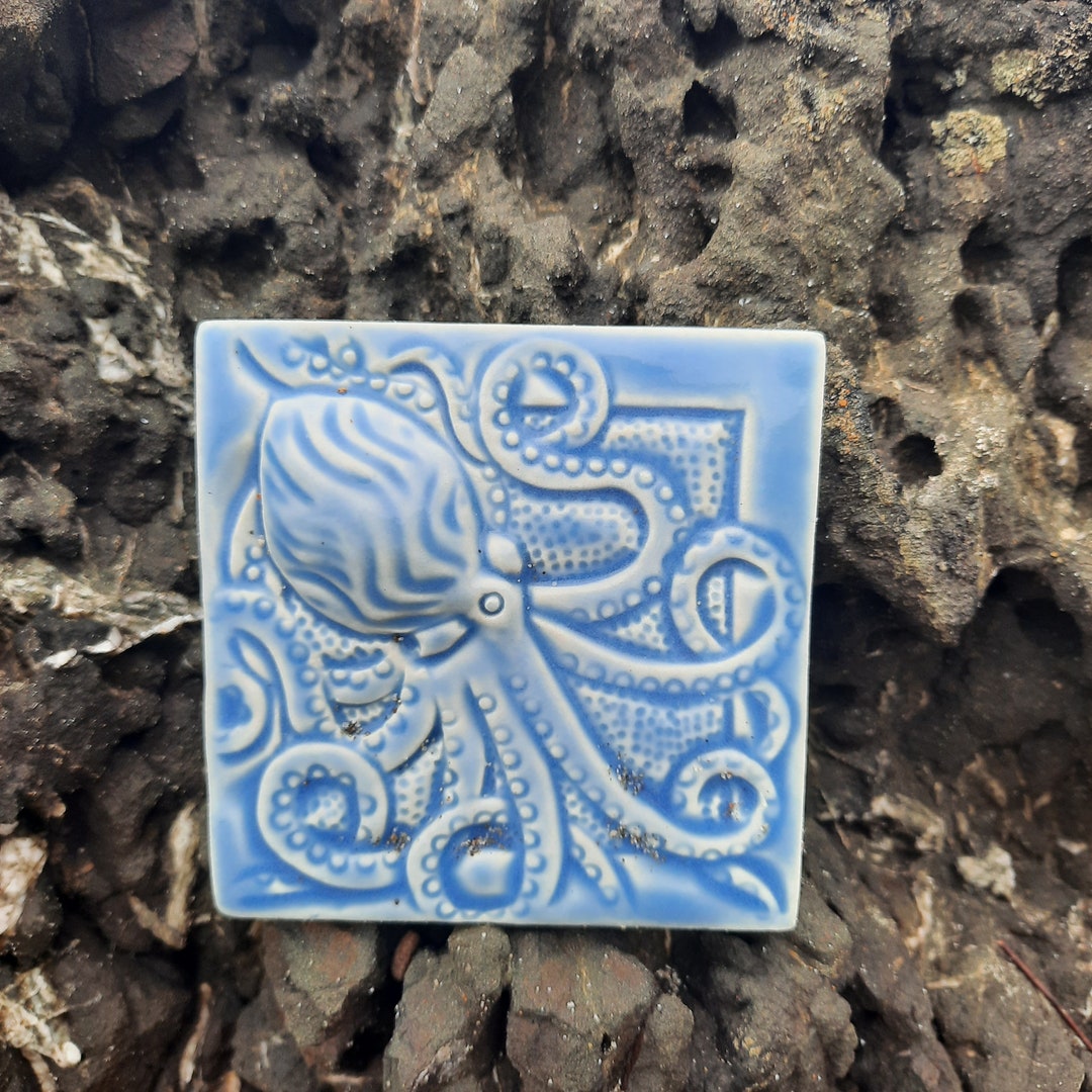 Octopus Tile, Ocean Backsplash, 44 - Etsy