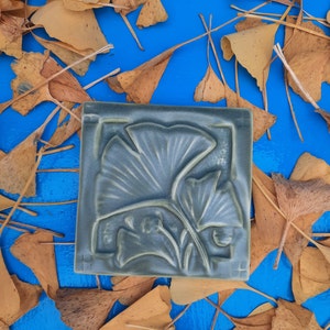 Ginkgo Tile Arts and Crafts Style Craftsman Decor Mission - Etsy