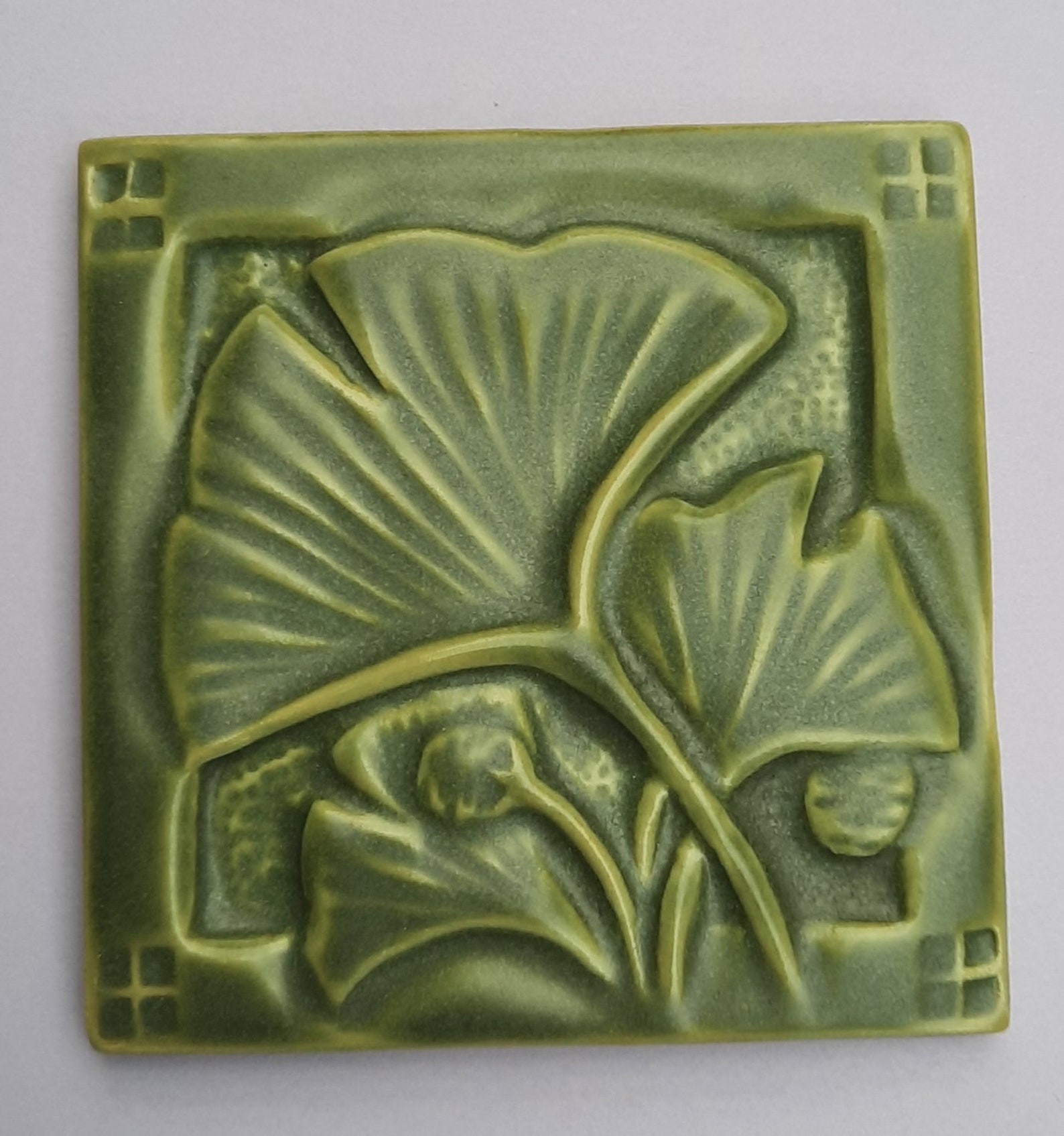 Ginkgo Tile Arts and Crafts Style Craftsman Decor Mission - Etsy