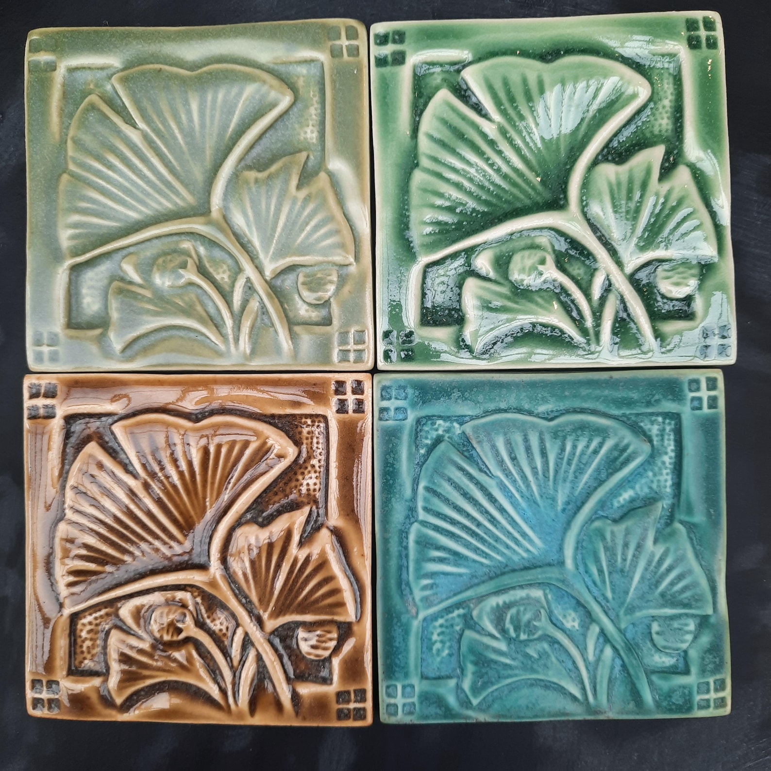Ginkgo Tile, Arts and Crafts Style, Craftsman Decor, Mission Style - Etsy
