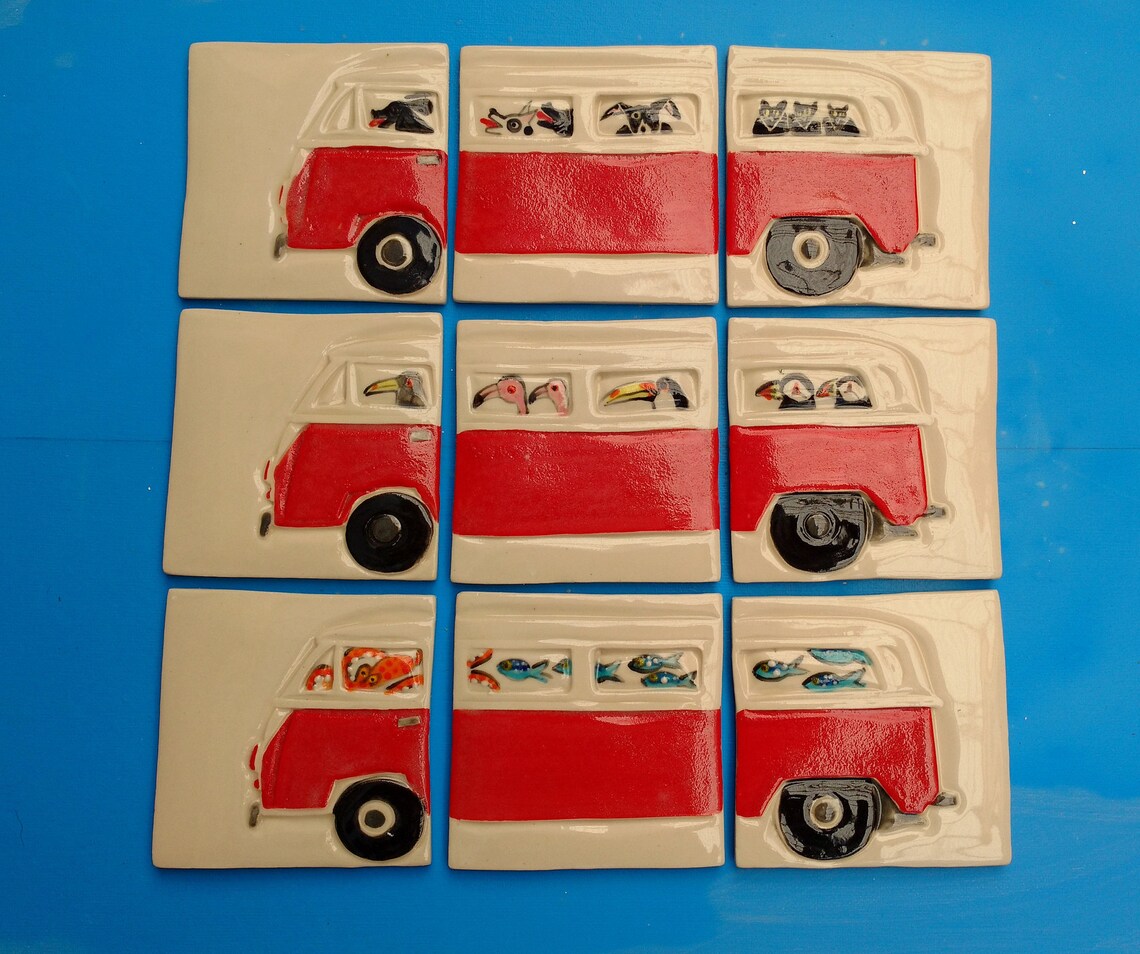 A VW Van Key Rack and Shelf in the Arts and Crafts Style | Etsy