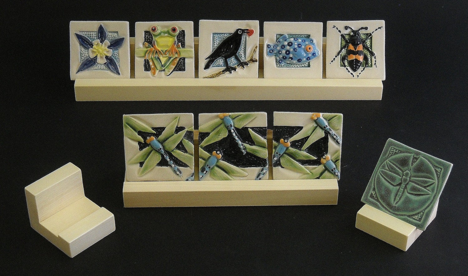 Sheep Tile 4 Handmade Porcelain Bathroom - Etsy