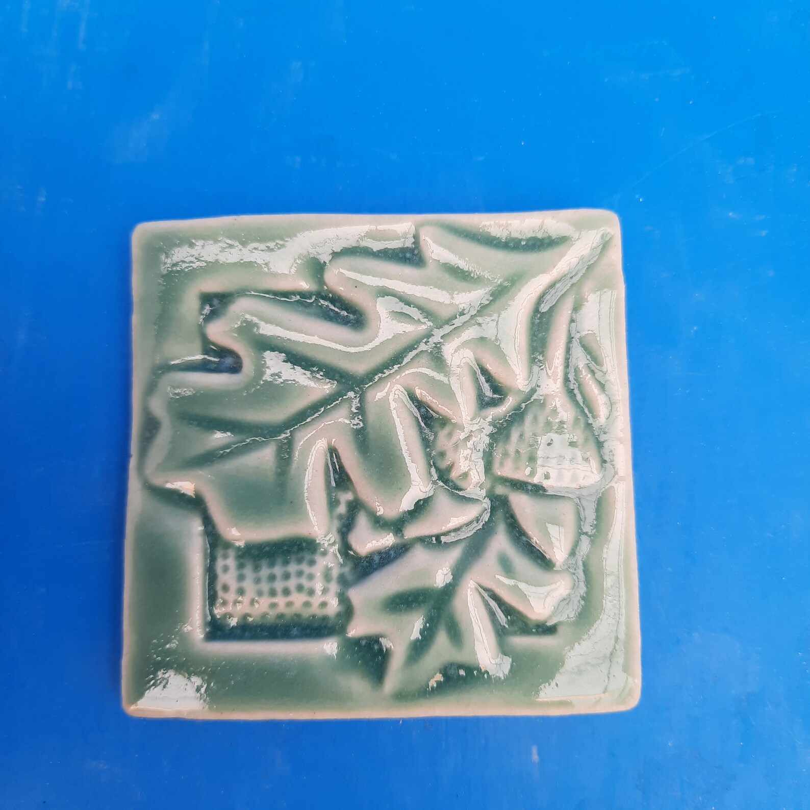 Handmade Oak Leaf and Acorn Tile: Arts and Crafts Style - Etsy