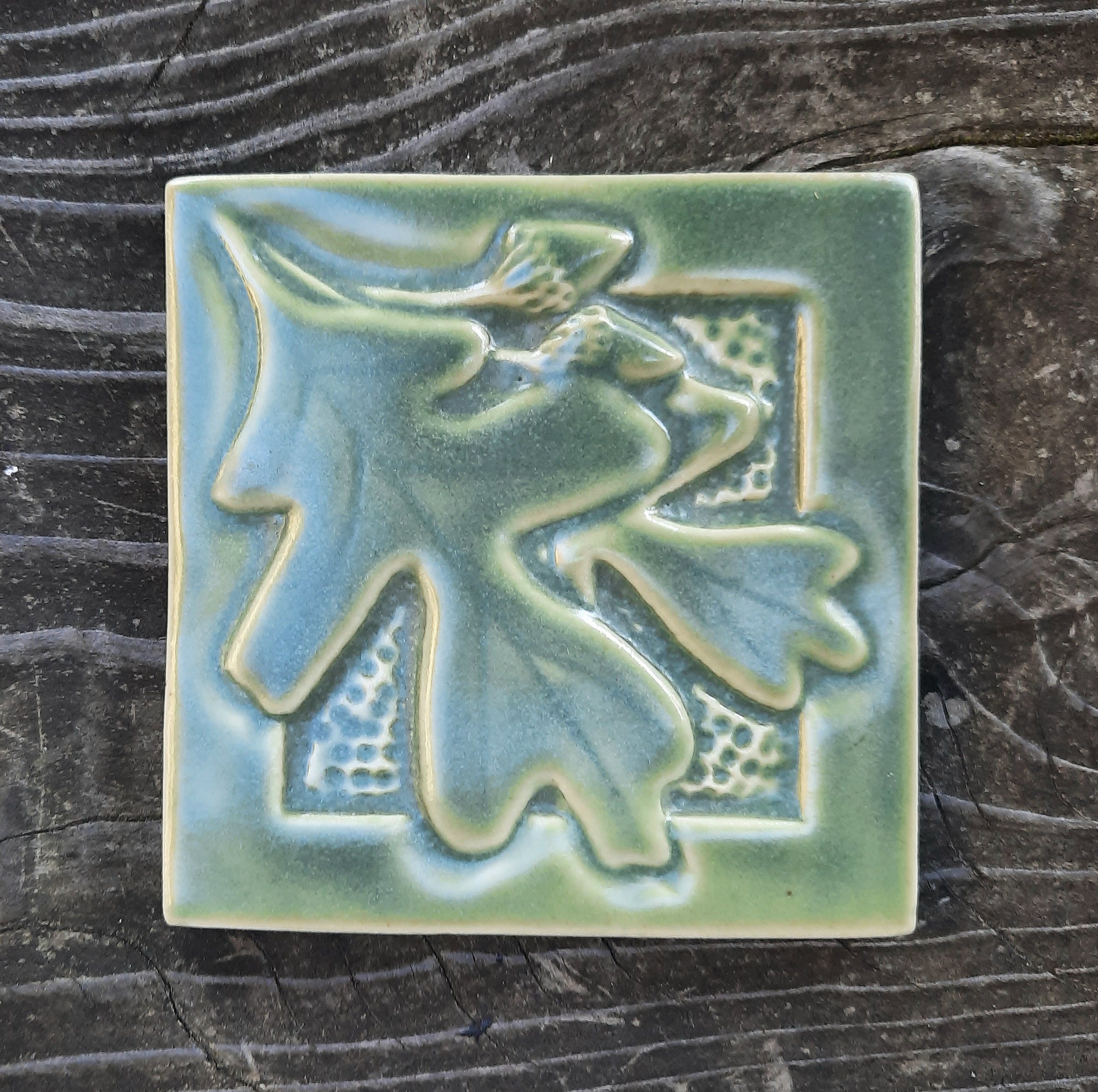 Arts and Crafts, Mission Style, Oak Leaf and Acorn Hand Made Tile - Etsy