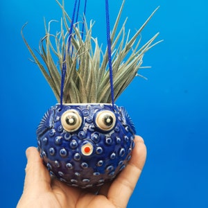 Hanging Puffer Fish Planters, Gift - Etsy