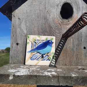 Hand Made Bluebird Tile - Etsy