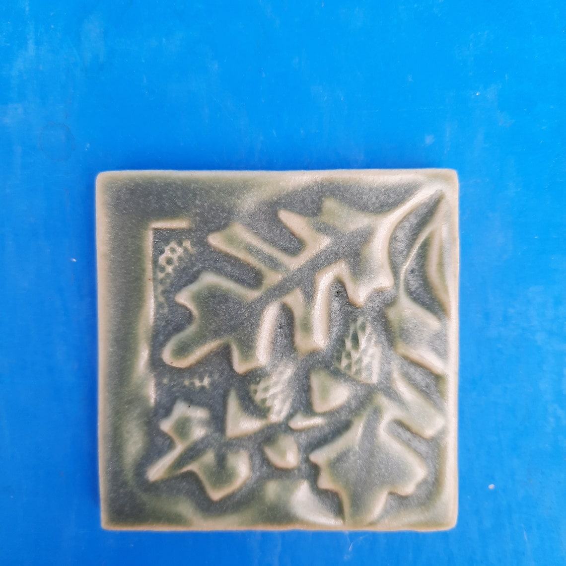 Handmade Oak Leaf and Acorn Tile: Arts and Crafts Style - Etsy