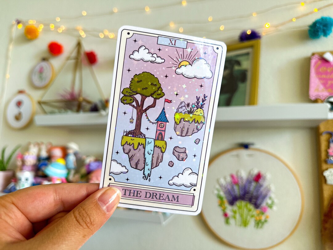 The Dream - Tarot Card Holographic Sticker - Oracle Sticker - Cute Die ...