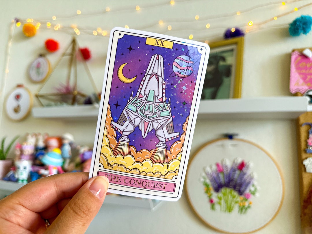 The Conquest - Tarot Card Holographic Sticker - Oracle Sticker - Cute ...