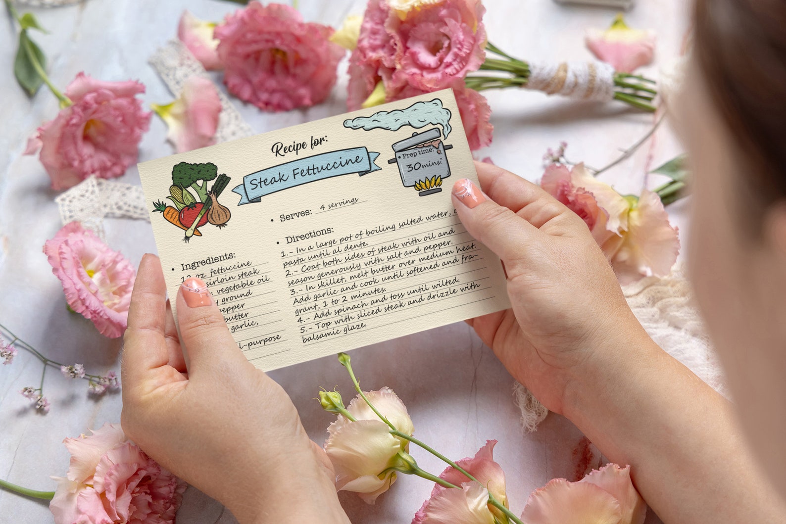 Recipe Card Printable Cooking Cardinsert Vintage - Etsy