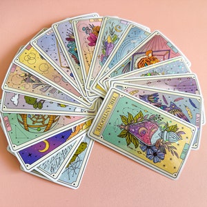 The Gemstone Sticker - Tarot Card Holographic Sticker - Oracle Sticker ...