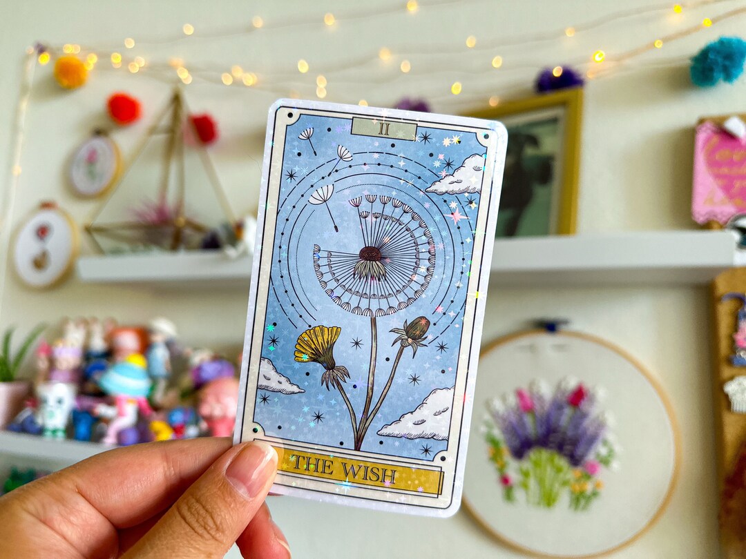 The Wish - Tarot Card Holographic Sticker - Oracle Sticker - Cute Die ...