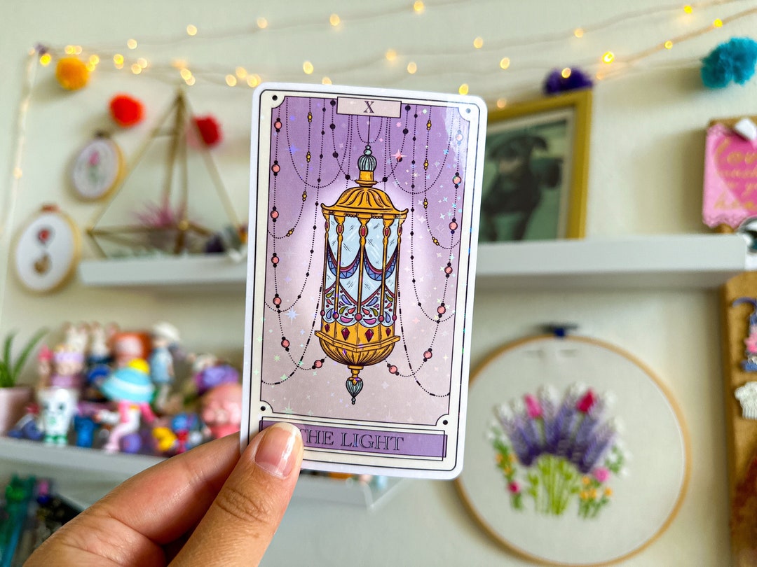The Light - Tarot Card Holographic Sticker - Oracle Sticker - Cute Die ...
